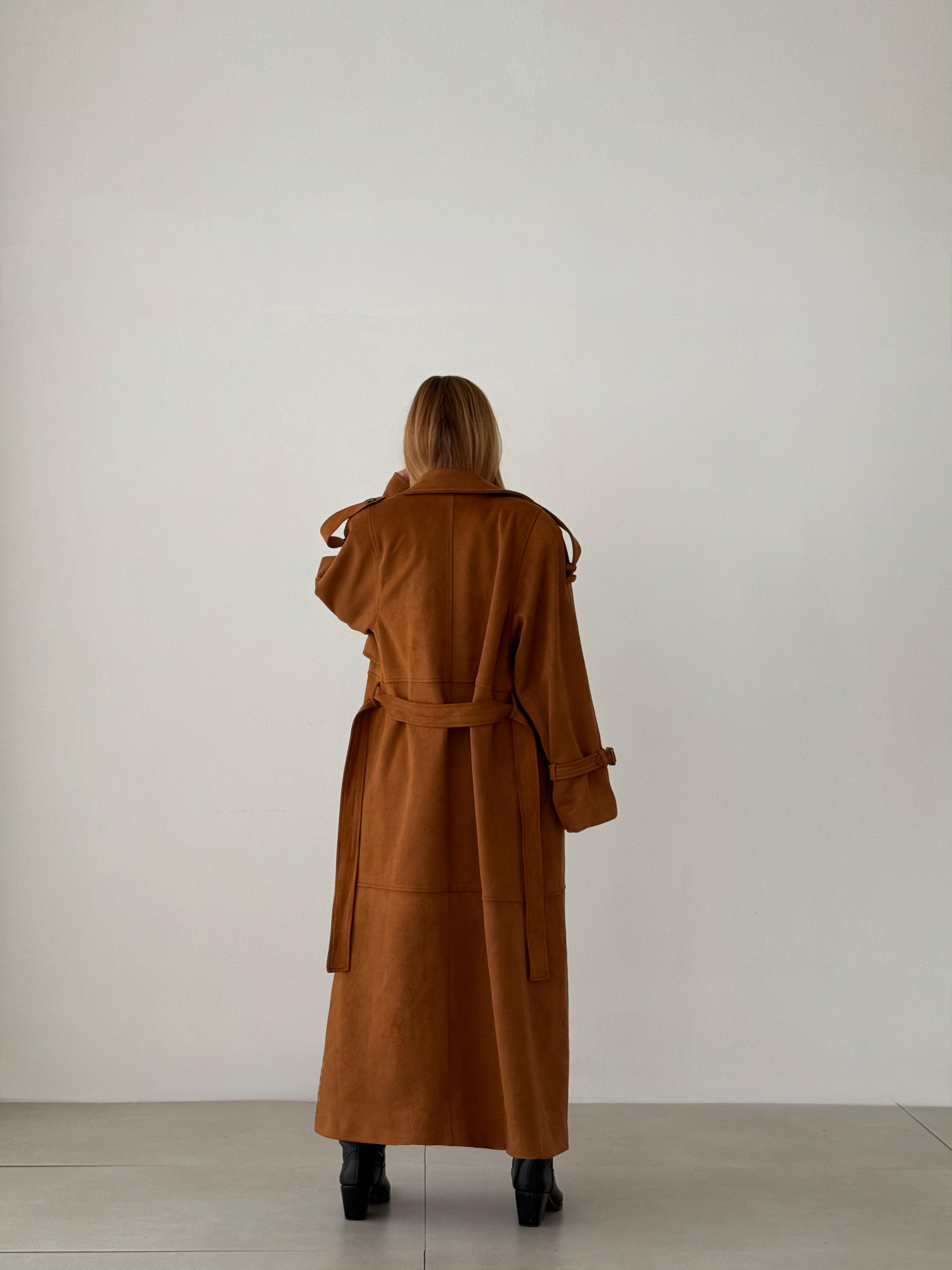 Valenka Maxi Boy Astarli ithal suet kaban Taba Modelleri En Uygun ...